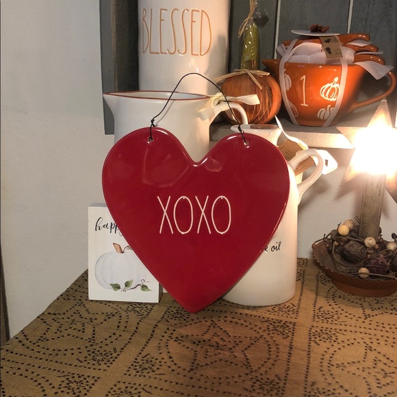 Rae Dunn | Accents | Rae Dunn Xoxo Heart Hanging Decor Red | Poshmark